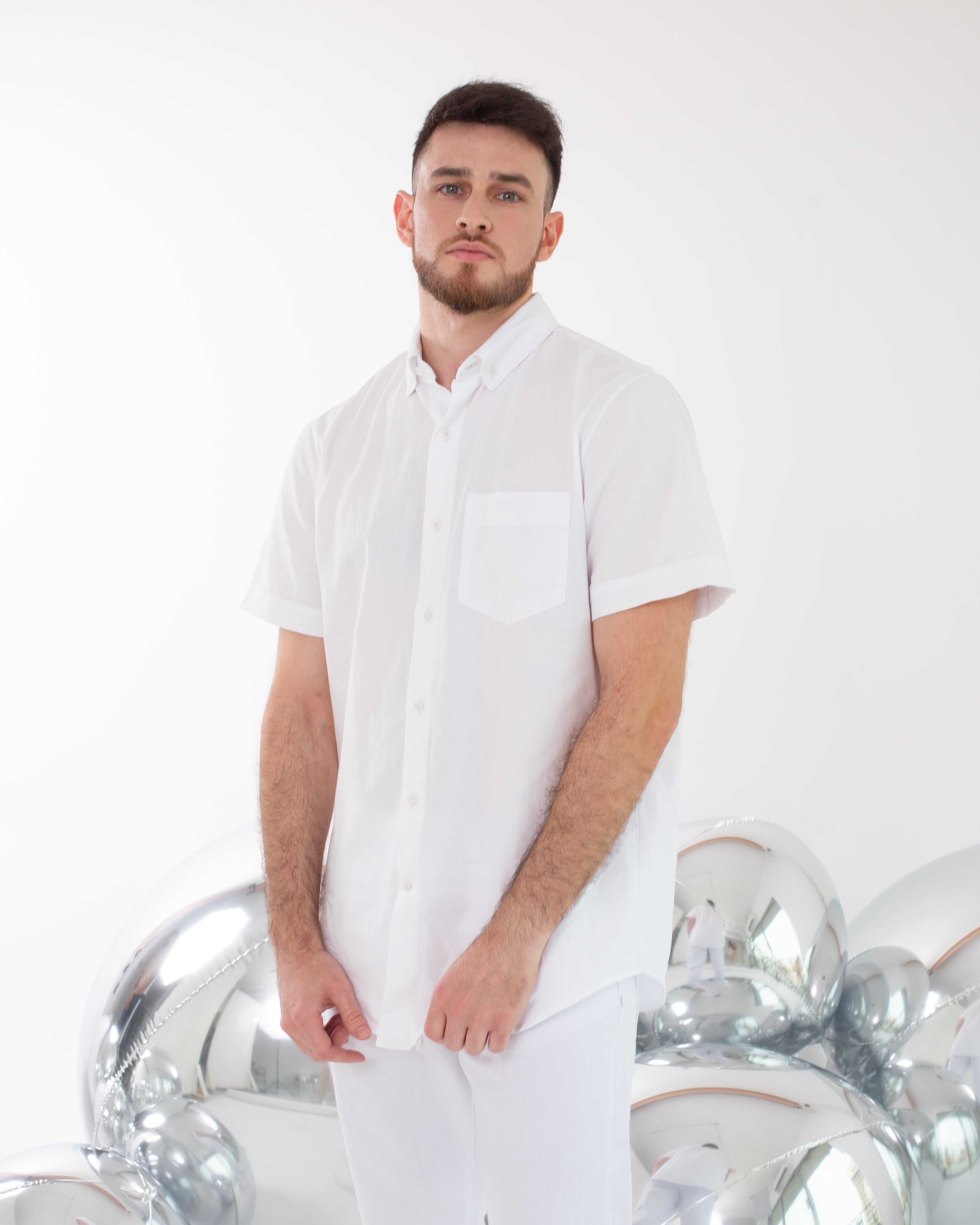 Camisa regular blanca – arestiendapy